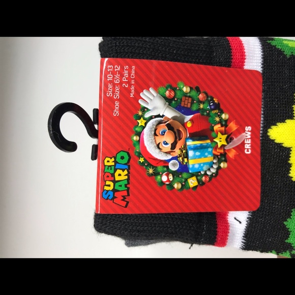 Nintendo | Underwear & Socks | Super Mario Christmas Sock Bundle | Poshmark